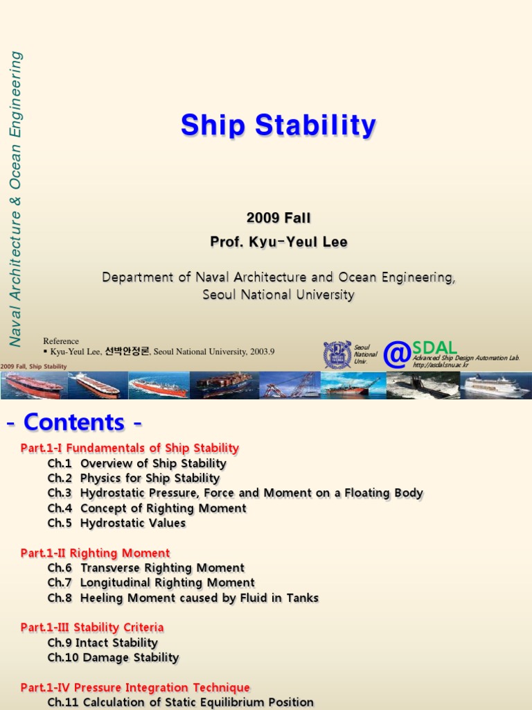 01 Overview of Ship Stability | PDF | Classical Mechanics | Physics