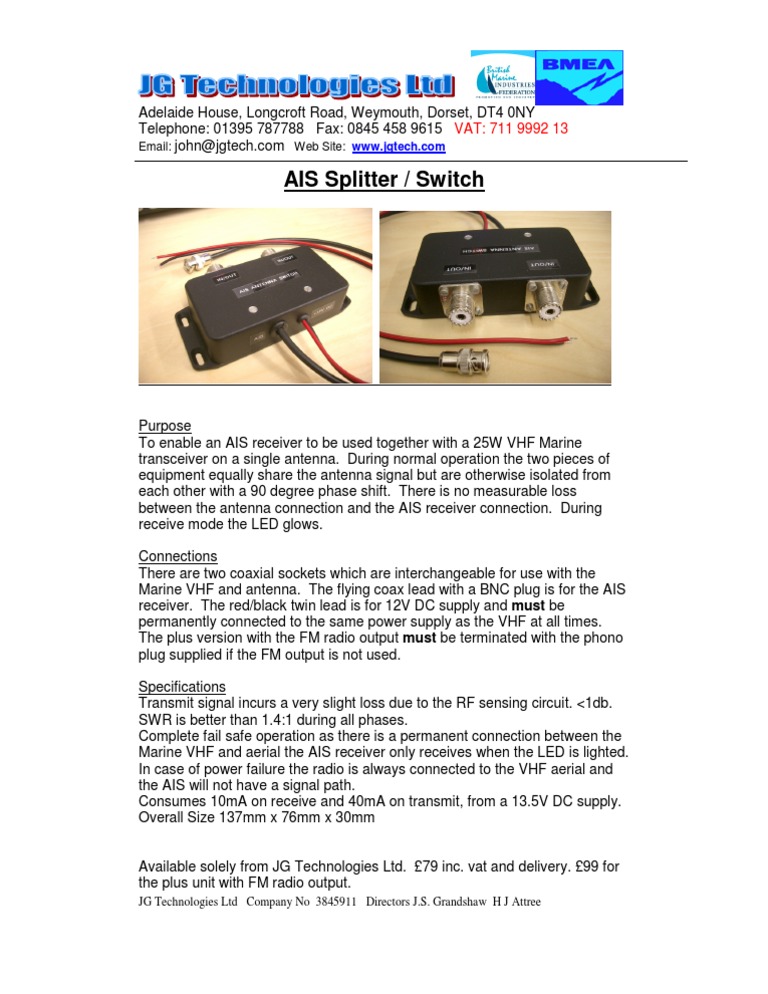 Ais Splitter | PDF | Technology & Engineering