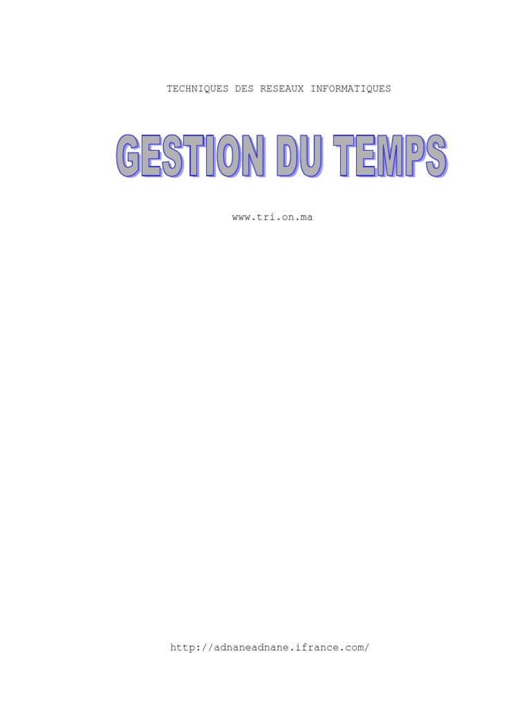 Module 4: Gestion Du Temps | PDF | Application | Planification
