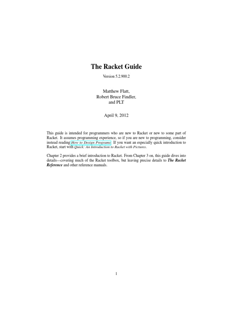 DrRacket Guide | PDF | Anonymous Function | Regular Expression