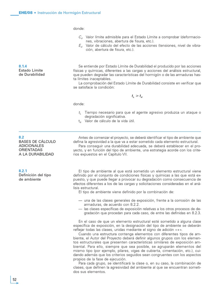 Tipo de Ambiente EHE-08 Con Comentarios | PDF | Agua | Corrosión