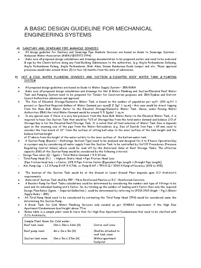 A Basic Design Guideline For Mechanical Engineering Systems | PDF ...