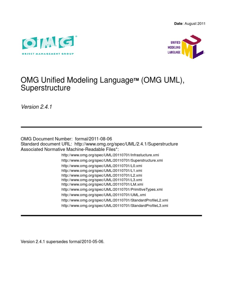 UML Specification | PDF