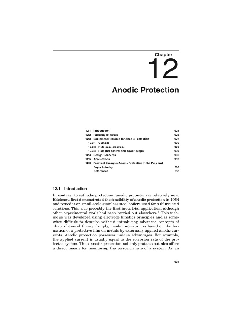 Anodic Protection | PDF | Corrosion | Nitric Acid