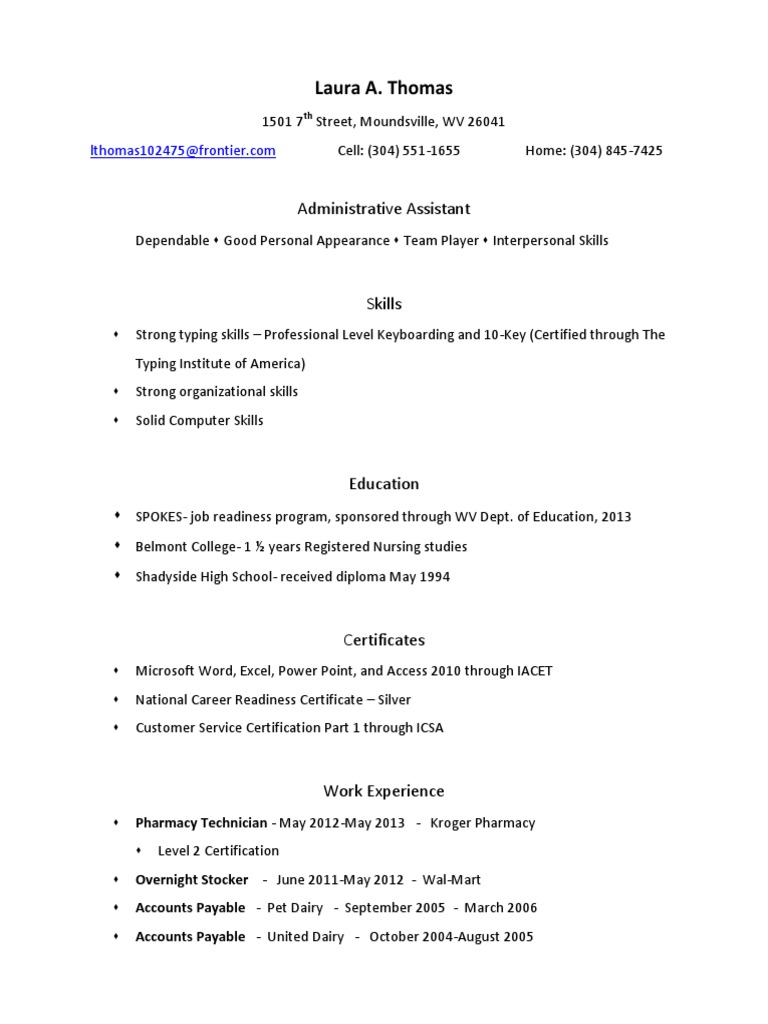 Resume First Draft | PDF