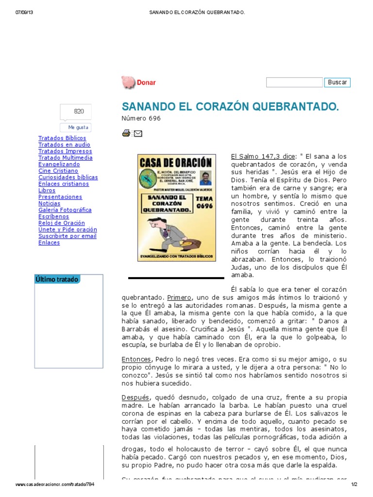 SANANDO EL CORAZÓN QUEBRANTADO | Jesús | Oración