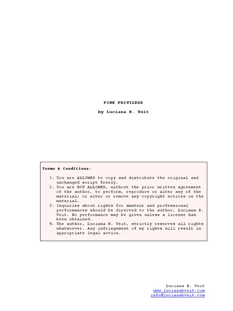 Pink Privileges by Luciana B Veit | PDF | Gender | Gender Studies