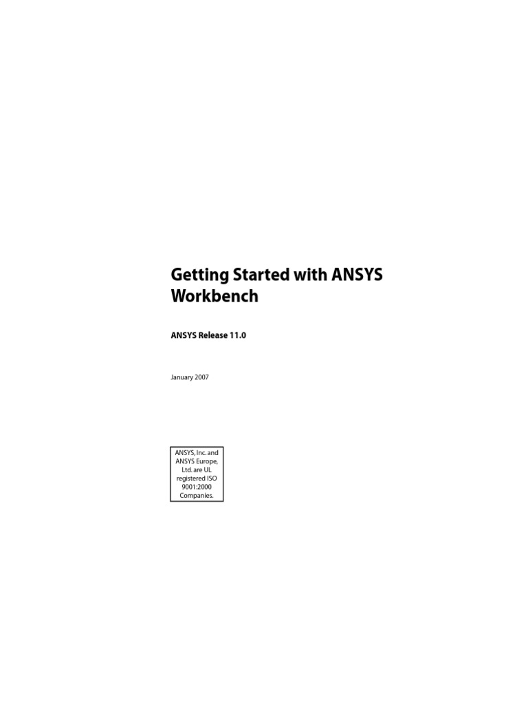 Getting Started With ANSYS Workbench | PDF | Portable Document Format | Search Engine Indexing