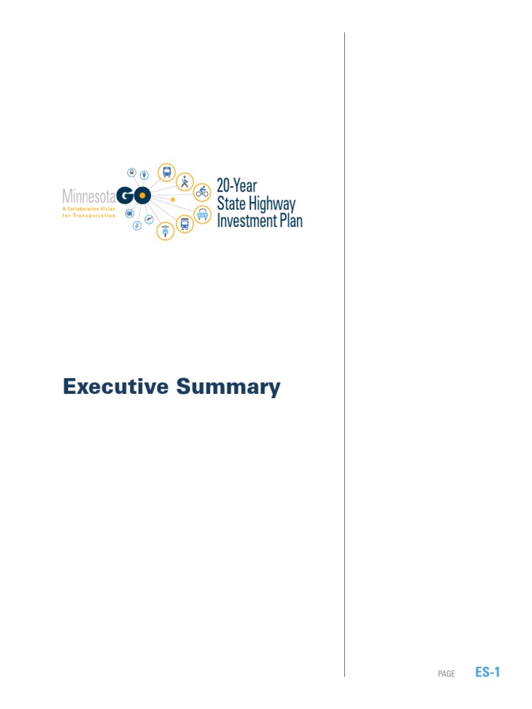 20 Year State Highway Investment Plan | PDF | Highway | Transport