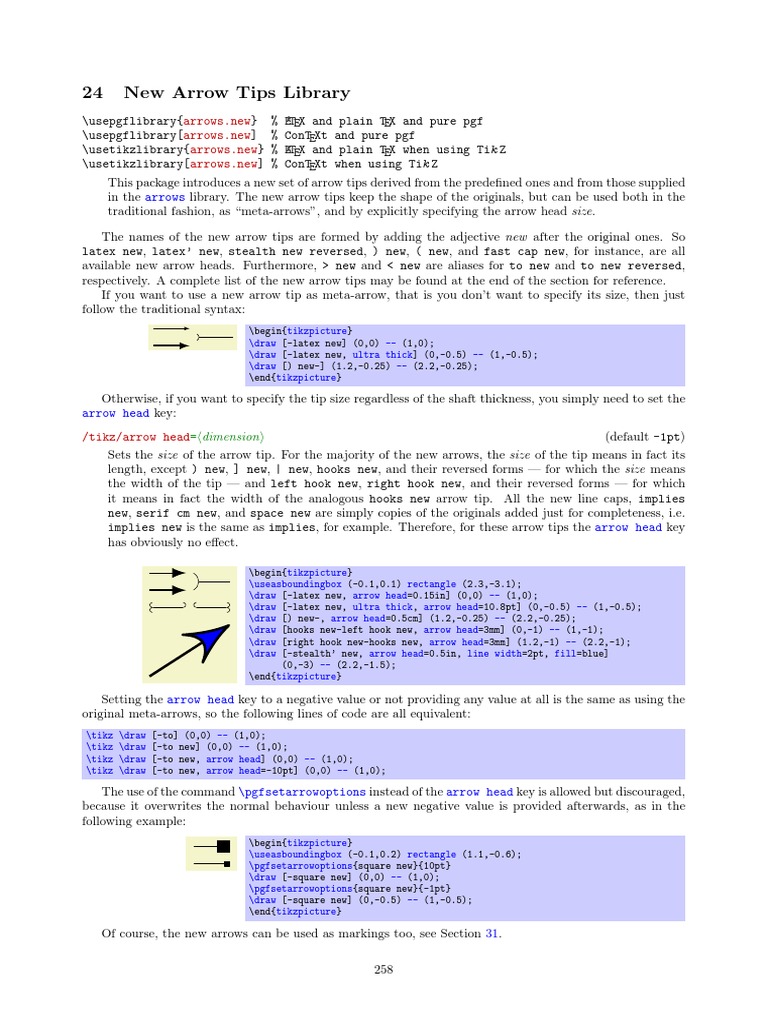 Pgfmanual - New Arrows | PDF | Triangle | Geometry