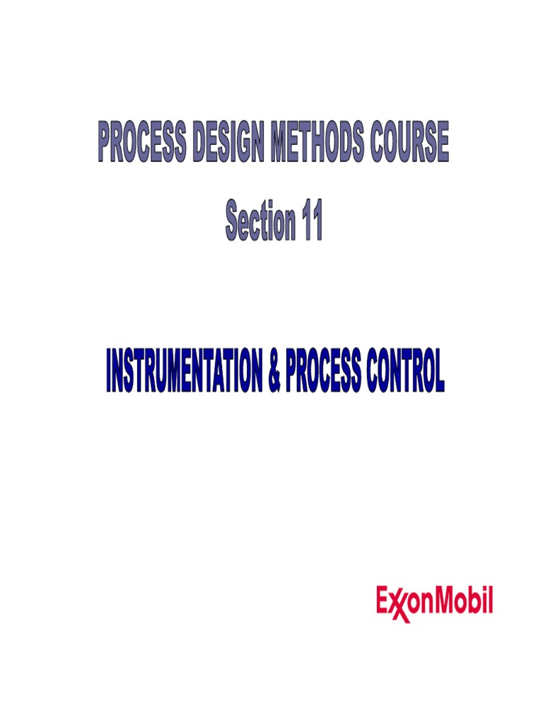 Section 11 - Instrumentation & Process Control | PDF | Flow Measurement | Valve