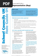 Student Representative Roles Explained | PDF | Learning | College