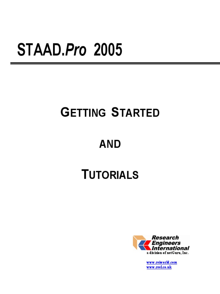 Getting Started STAAD 2005 | Download Free PDF | Installation (Computer Programs) | Graphical ...
