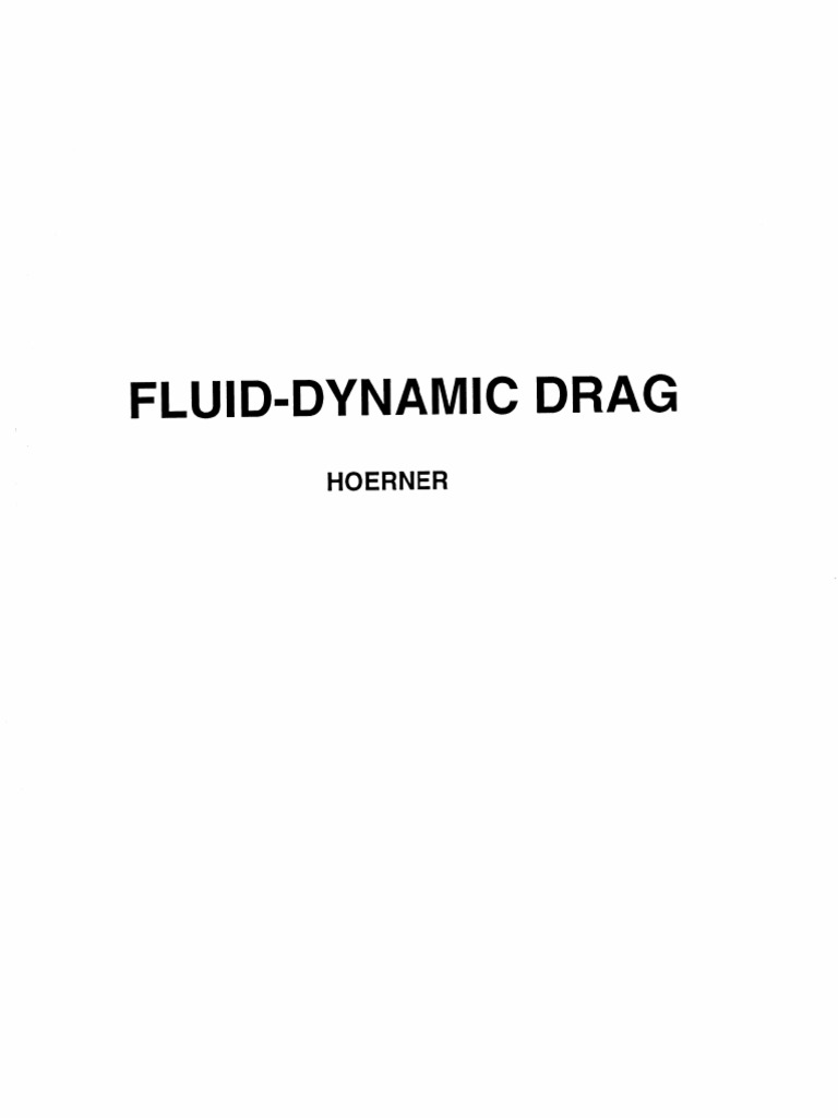 Fluid Dynamic Drag - Hoerner | PDF | Drag (Physics) | Liquids
