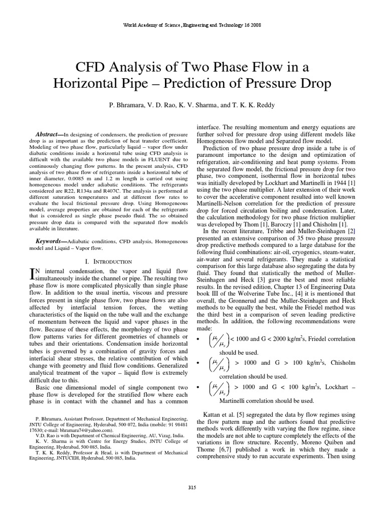 CFD Analysis of 2 Phase Flow | PDF