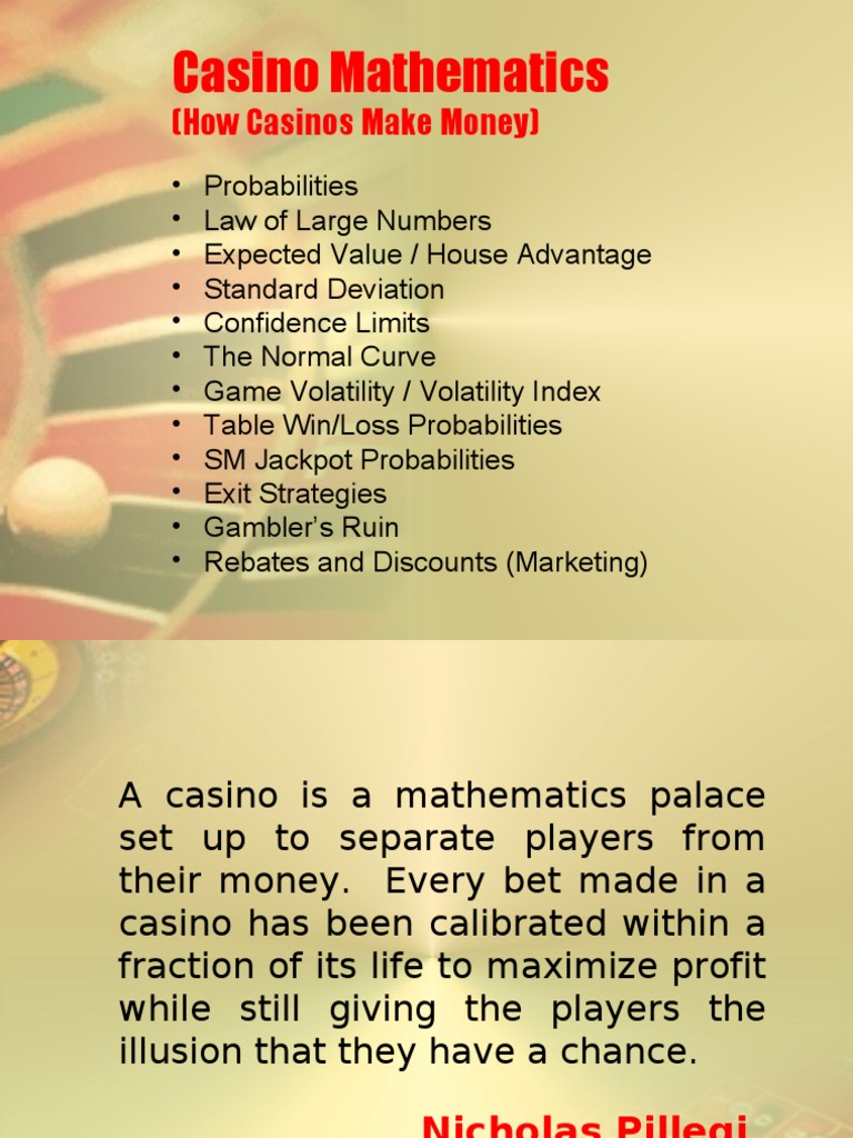 Casino Math | PDF | Slot Machine | Leisure Activities