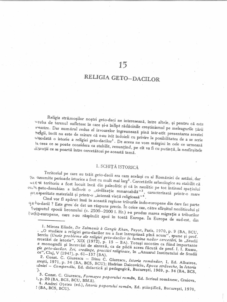 Religia Geto Dacilor | PDF