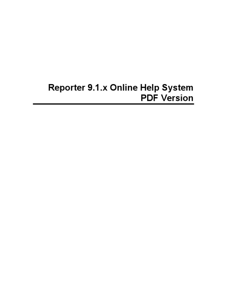 Blue Coat Reporter 9.x Online Help System - PDF Version | PDF ...