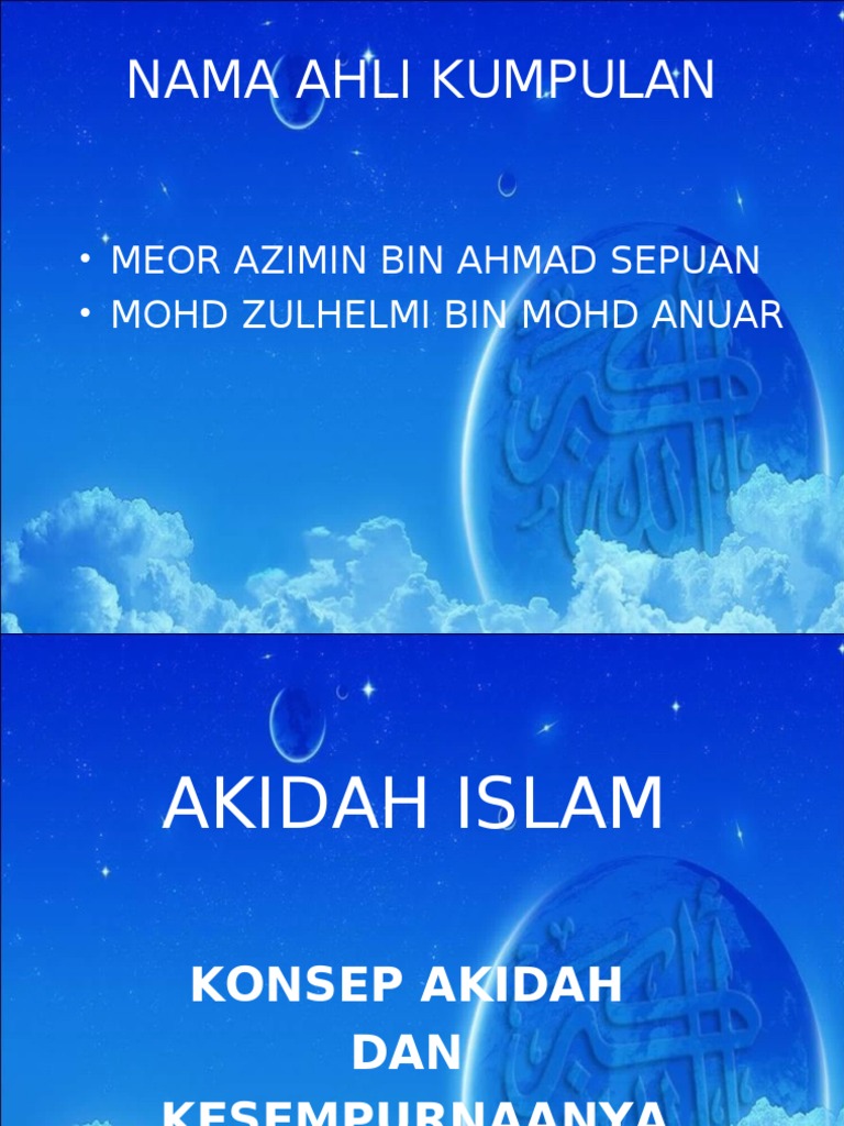 Power Point Akidah Islam | PDF