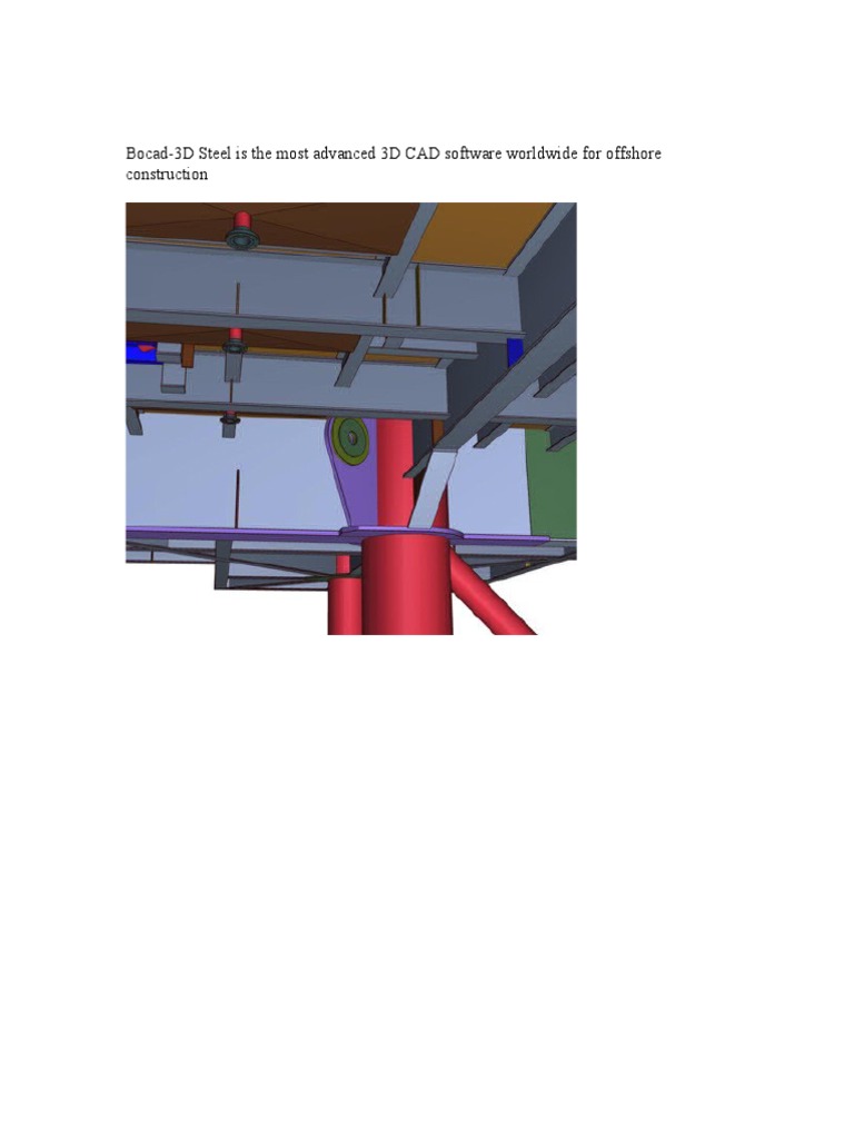 Bocad-3D Steel Is The Most Advanced 3D CAD Software Worldwide For ...