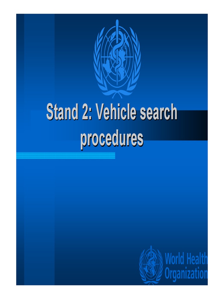 Vehicle Search Procedures | Trunk (Car) | Classification | Free 30-day ...