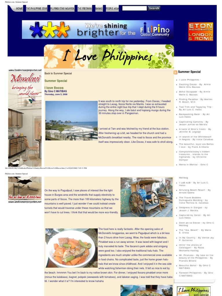 I Love Ilocos | Food And Drink | Food & Wine | Free 30-day Trial | Scribd