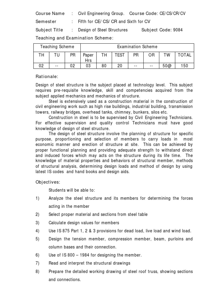 Design of Steel Structure 9084 | PDF | Truss | Beam (Structure)