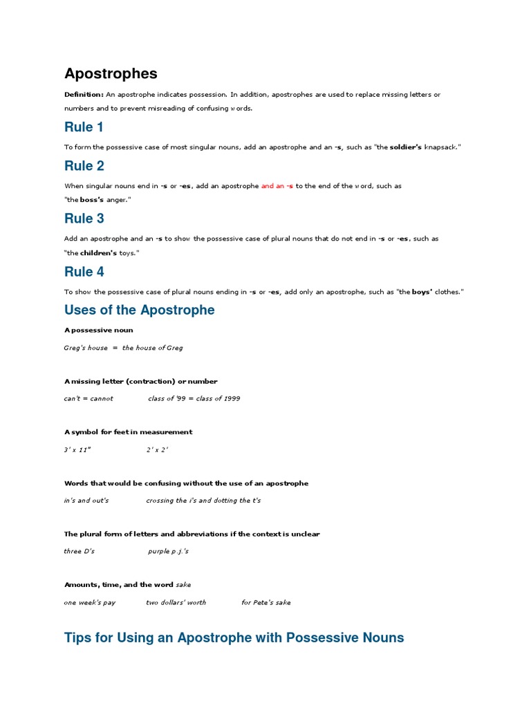 Apostrophes | PDF | Pronoun | Grammatical Gender