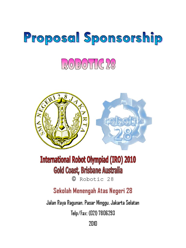 Proposal Robotik Negeri 28 | PDF