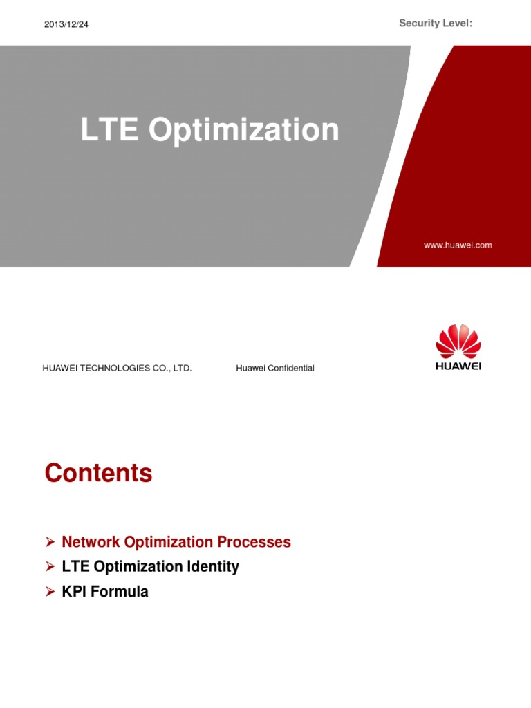 LTE Optimization | PDF | Lte (Telecommunication) | Orthogonal Frequency Division Multiplexing