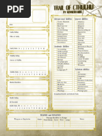 Call of Cthulhu 7th Ed Character Sheet | PDF