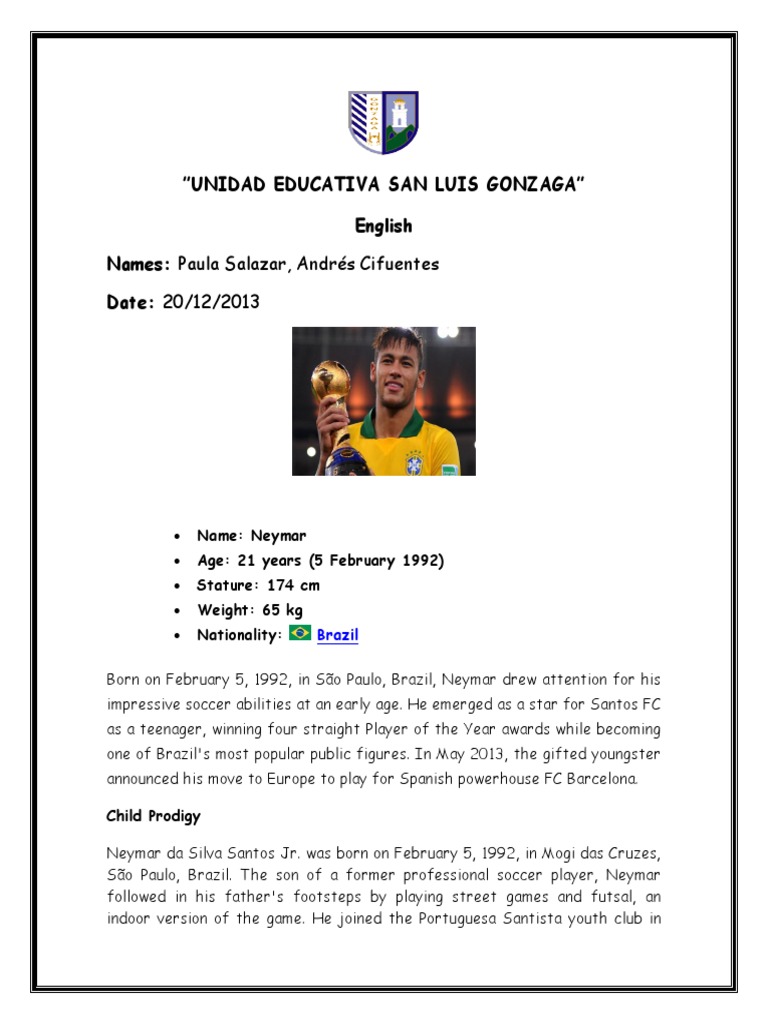 Biography Neymar | Association Football | Sports | Free 30-day Trial ...