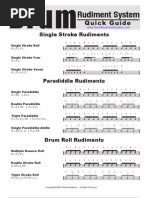 All 40 Drum Rudiments | PDF | Music Theory | Musical Techniques