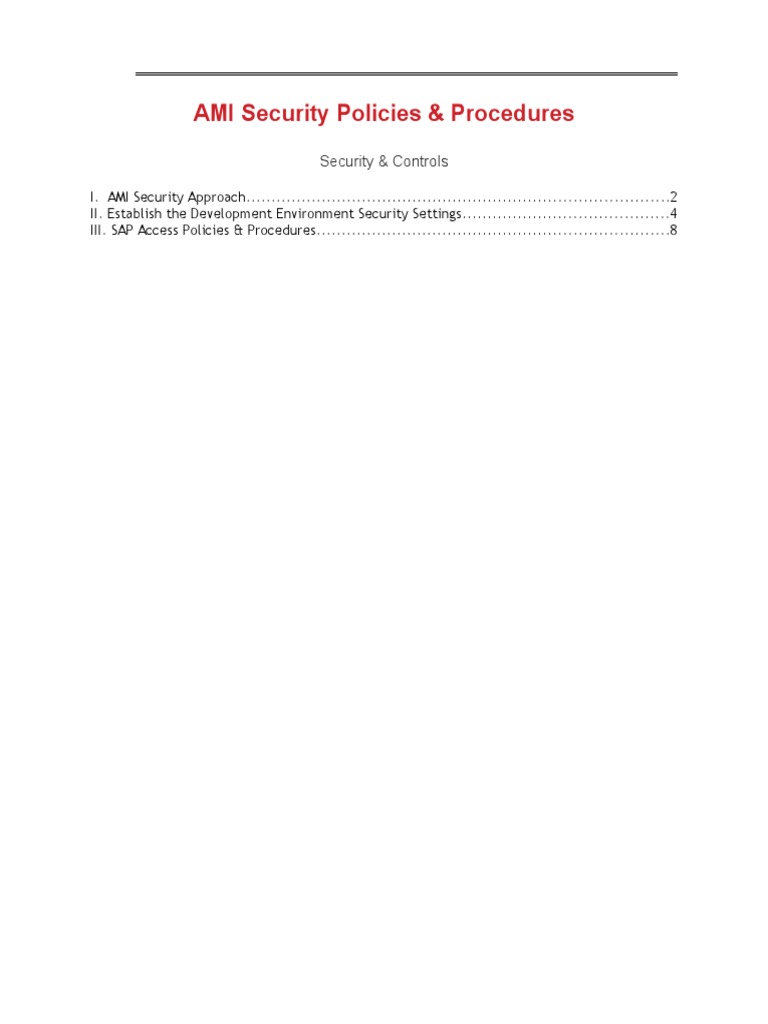 AMI Security Approach | PDF | Computing | Computer Architecture