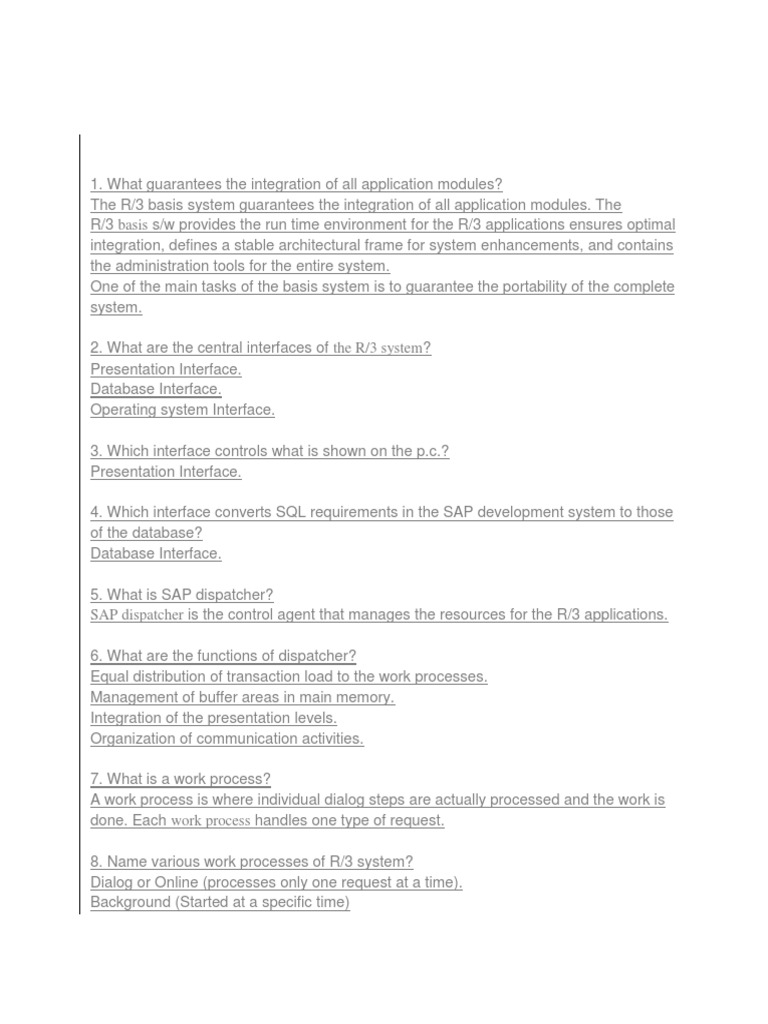 Abap Interviews Pdf Subroutine Parameter Computer Programming