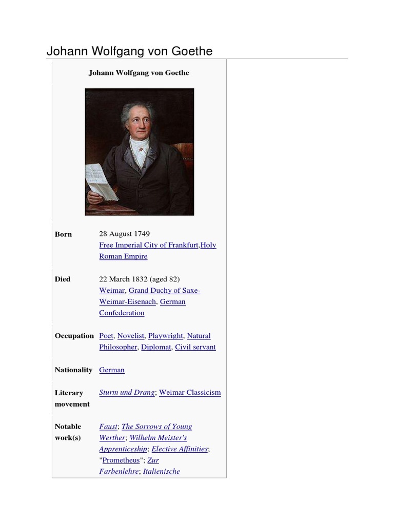 Goethe | PDF