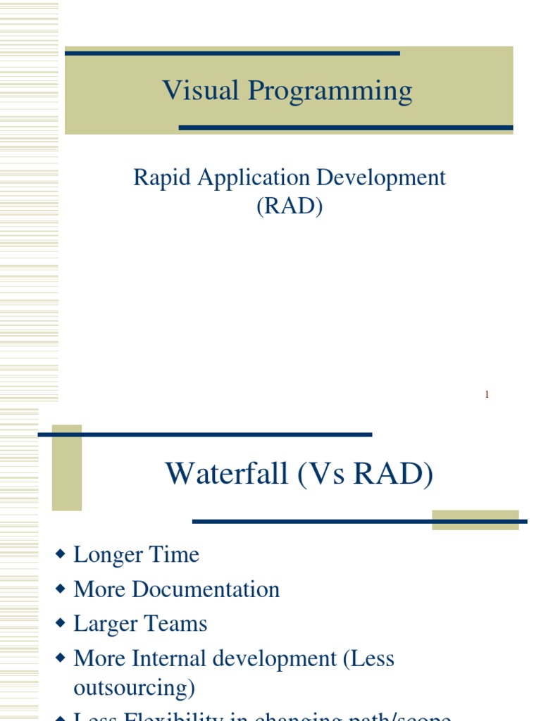 Rapid Application Development (RAD) | Software Prototyping | Software ...