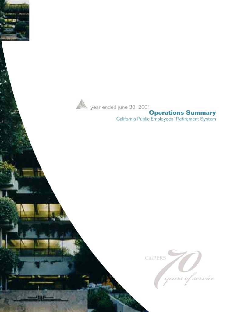 CalPers Annual Report | PDF | Cal Pers | Audit