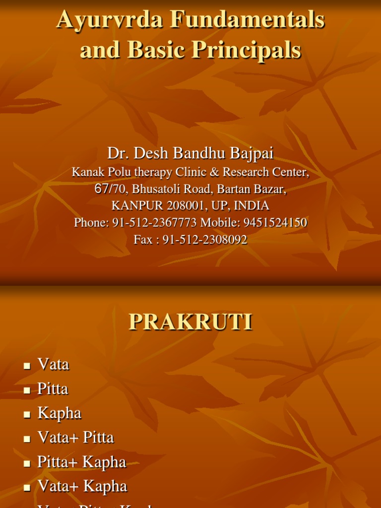 Ayurvrda Fundamentals and Basic Principals1044 (1) | Ayurveda | Human Body