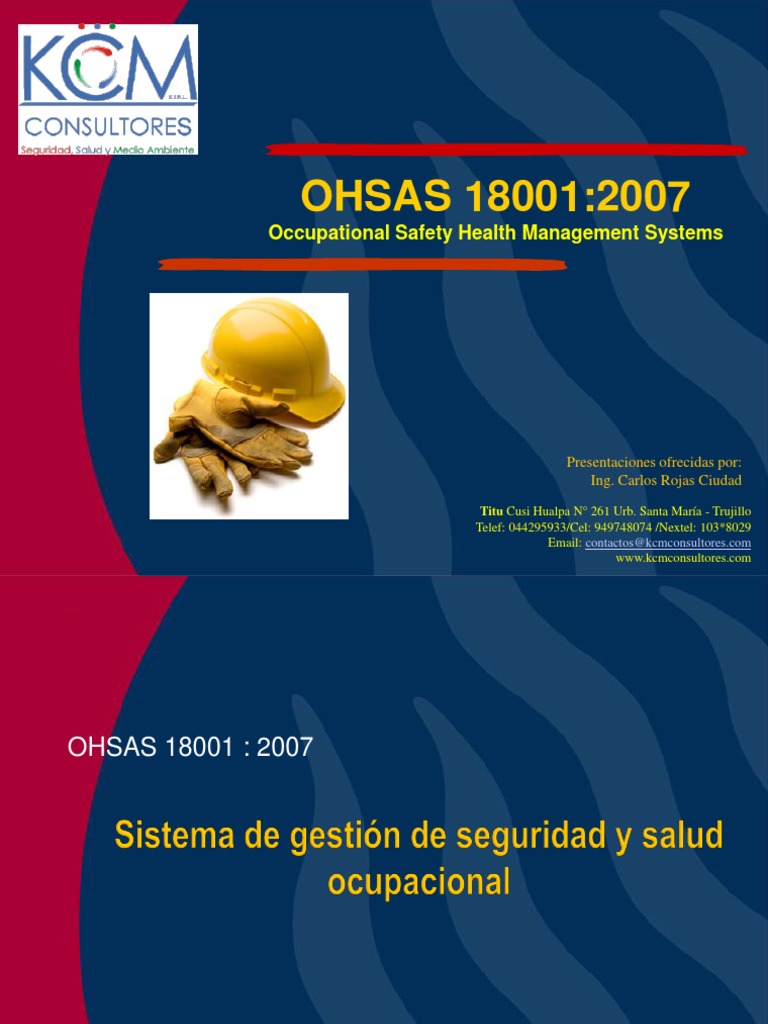 Ohsas 18001-2007 | PDF