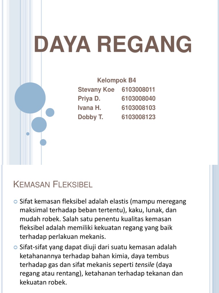 Daya Regang | PDF