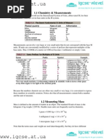 Basic Chemistry Conversion Cheat Sheet | PDF