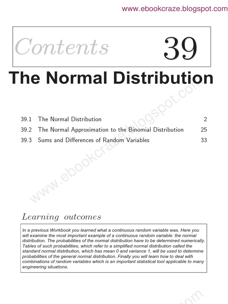 39 1 Norm Dist | PDF | Normal Distribution | Standard Deviation