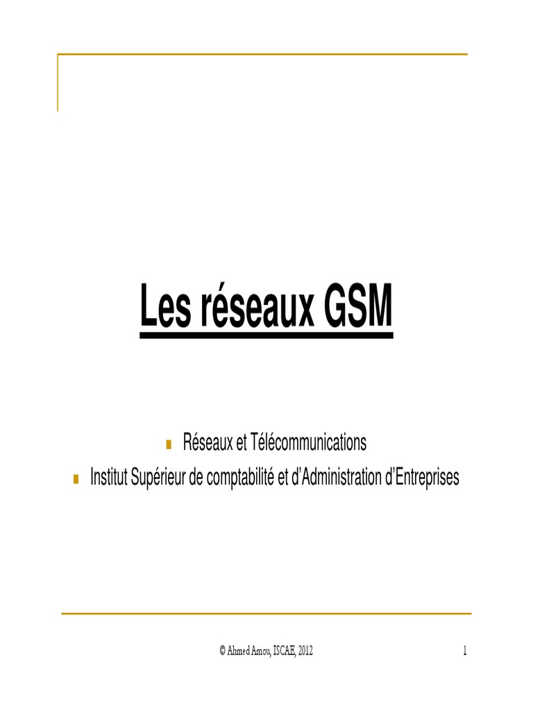 Cours2 - Modele GSM - Handover | PDF