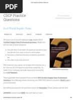 APICS CSCP - 2024 - Module 1 | PDF | Forecasting | Supply Chain