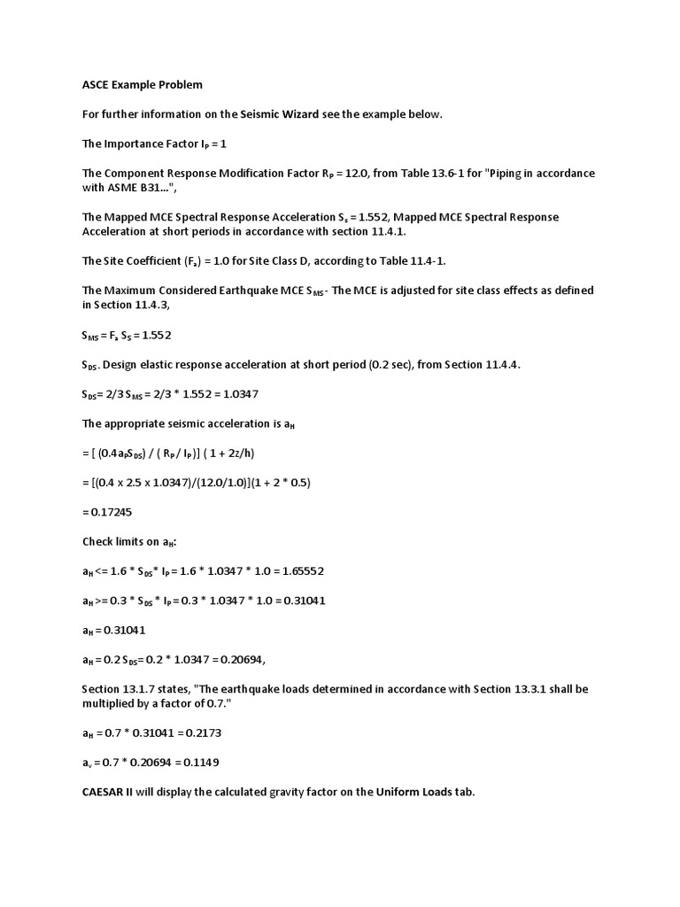 Seismic Calculation | PDF