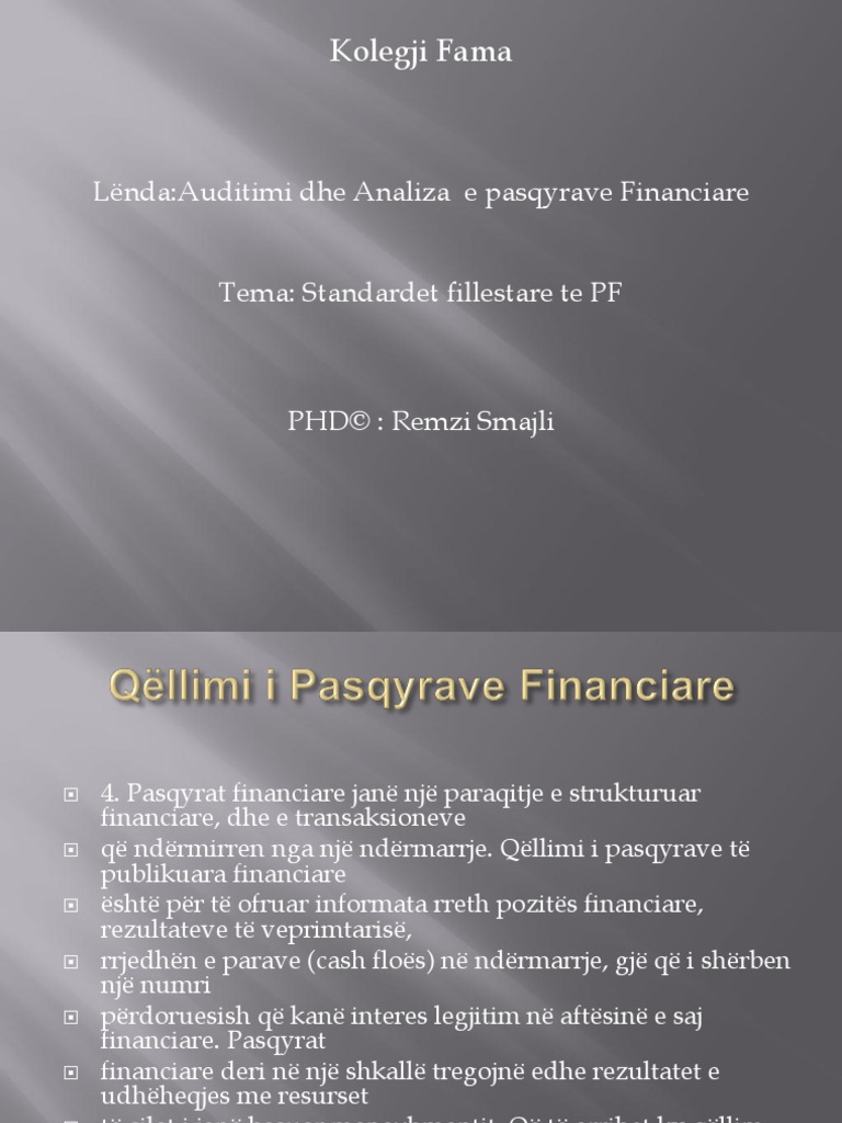 Auditimi Dhe Analiza PF 2 | PDF