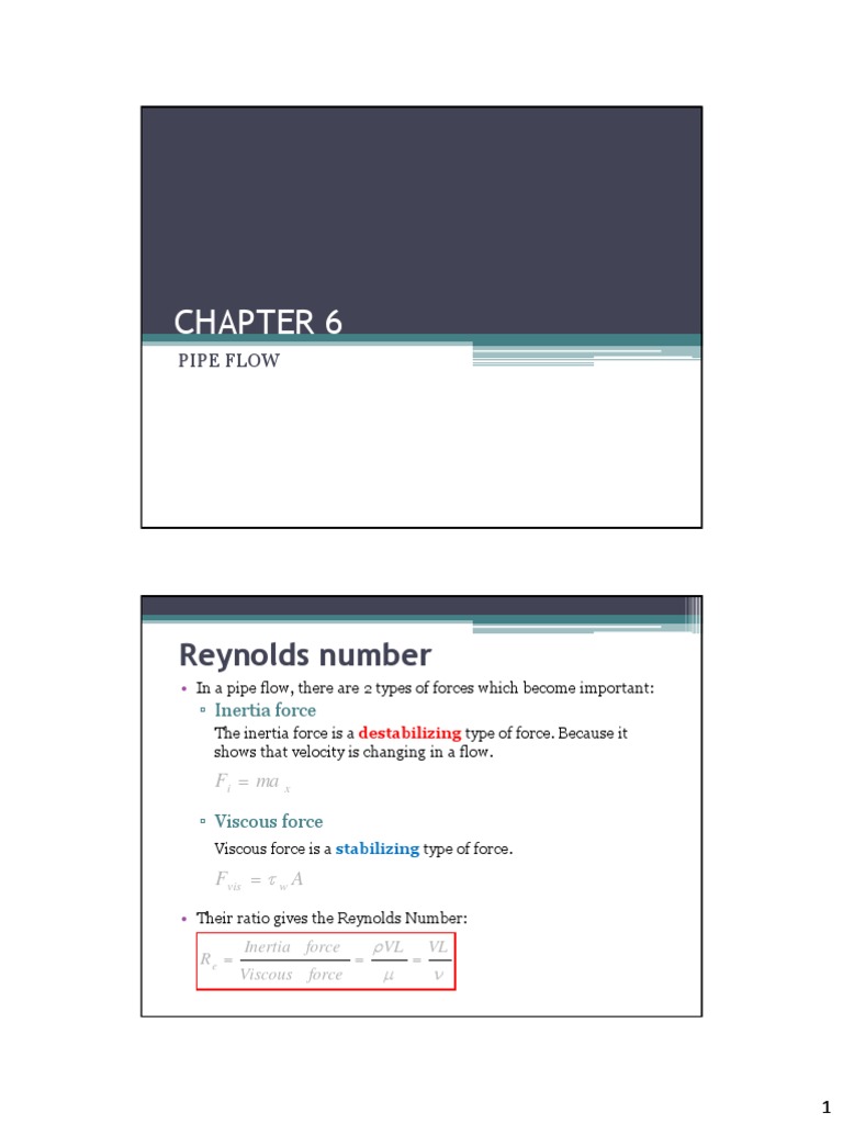 Fluid - Pipe Flowchapter6 | Download Free PDF | Fluid Dynamics ...