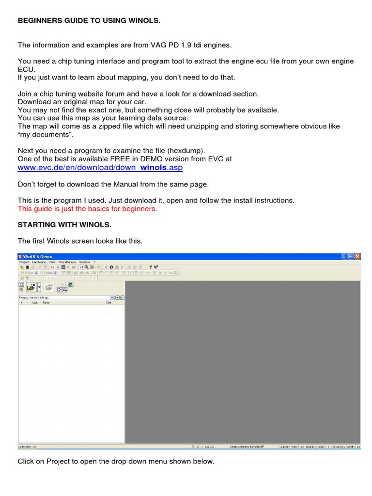 Beginners Guide To Using Winols Printversion | PDF | Computer File ...