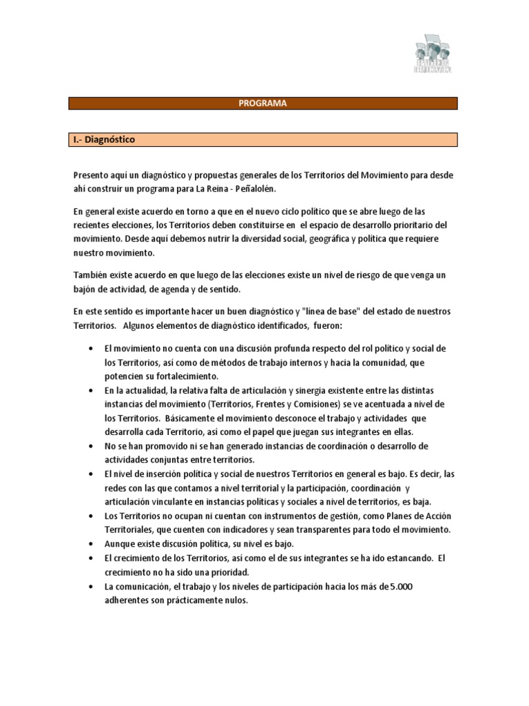 Programa Enrique Correa | PDF